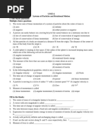 Important Questions Rotational Dynamics Class12 HSC | PDF