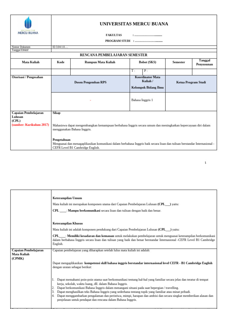 RPS MKCU Cambridge English 2 | PDF | Multiple Choice | Reading Comprehension