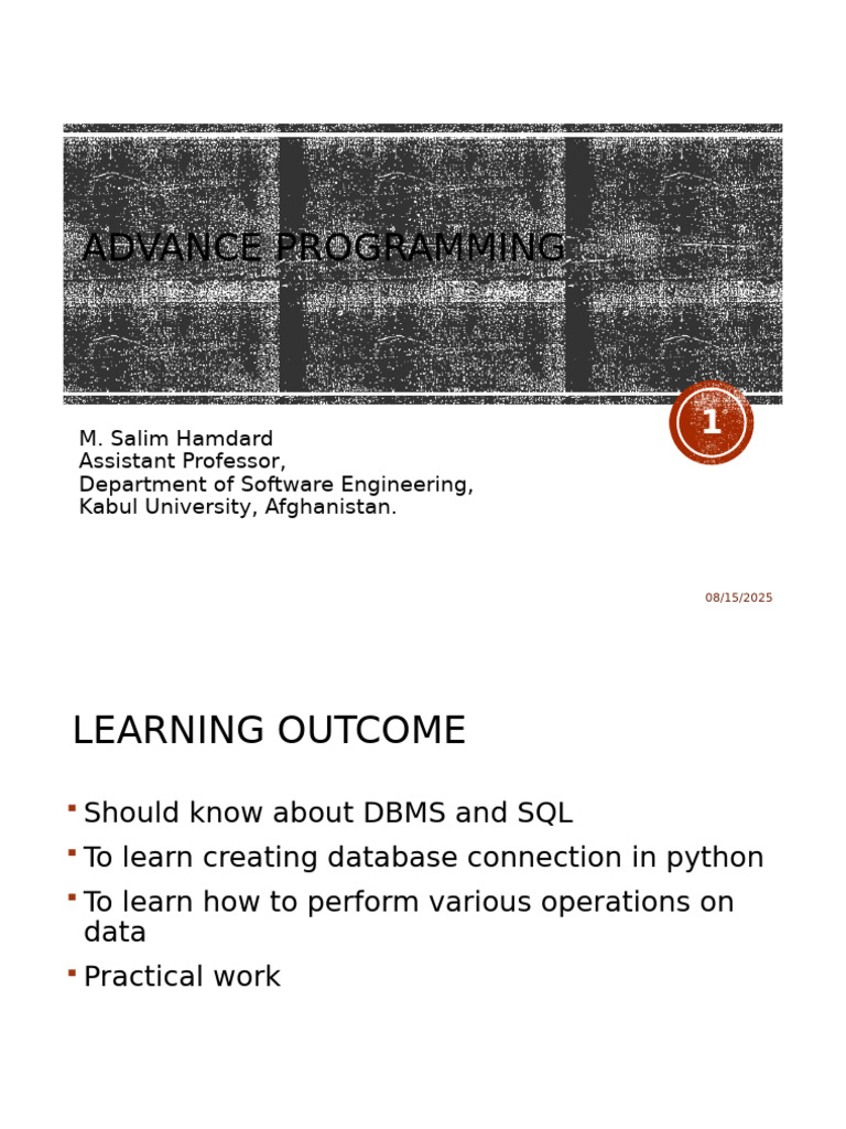 9 Database Handling | PDF | Databases | Sql