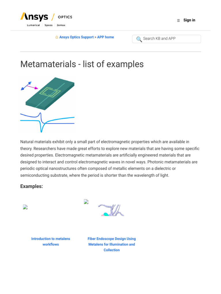 Metamaterials: Examples and Applications | PDF | Metamaterial | Atomic