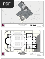 Chapel - Plan, Elev, Section | PDF | Technical Drawing | Infographics