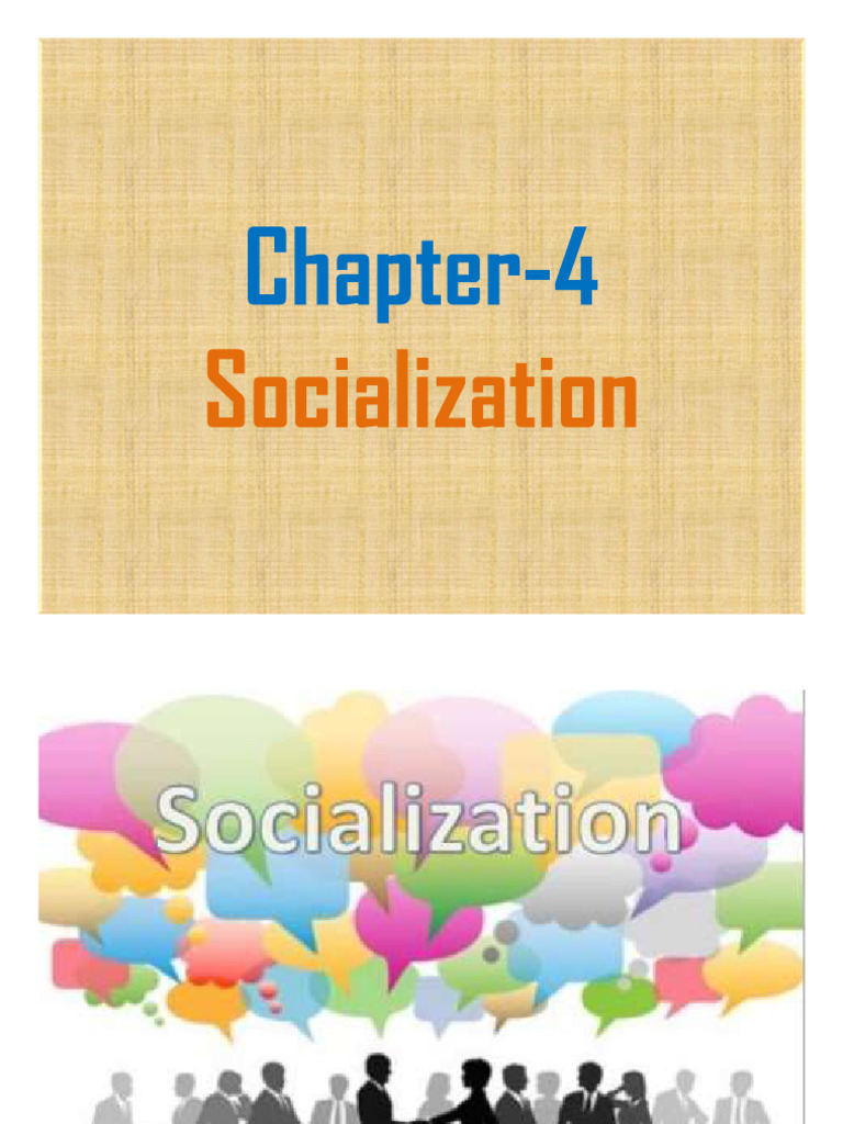 Chapter 4 Socialization | PDF
