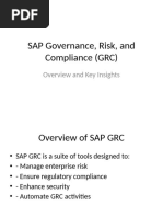 SAP GRC Transaction Codes Overview | PDF | Systems Engineering | Computing