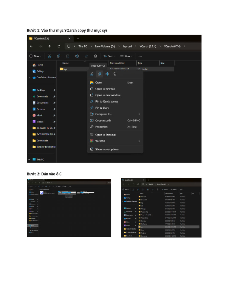 Huong Dan Cai Dat YQARCH | PDF
