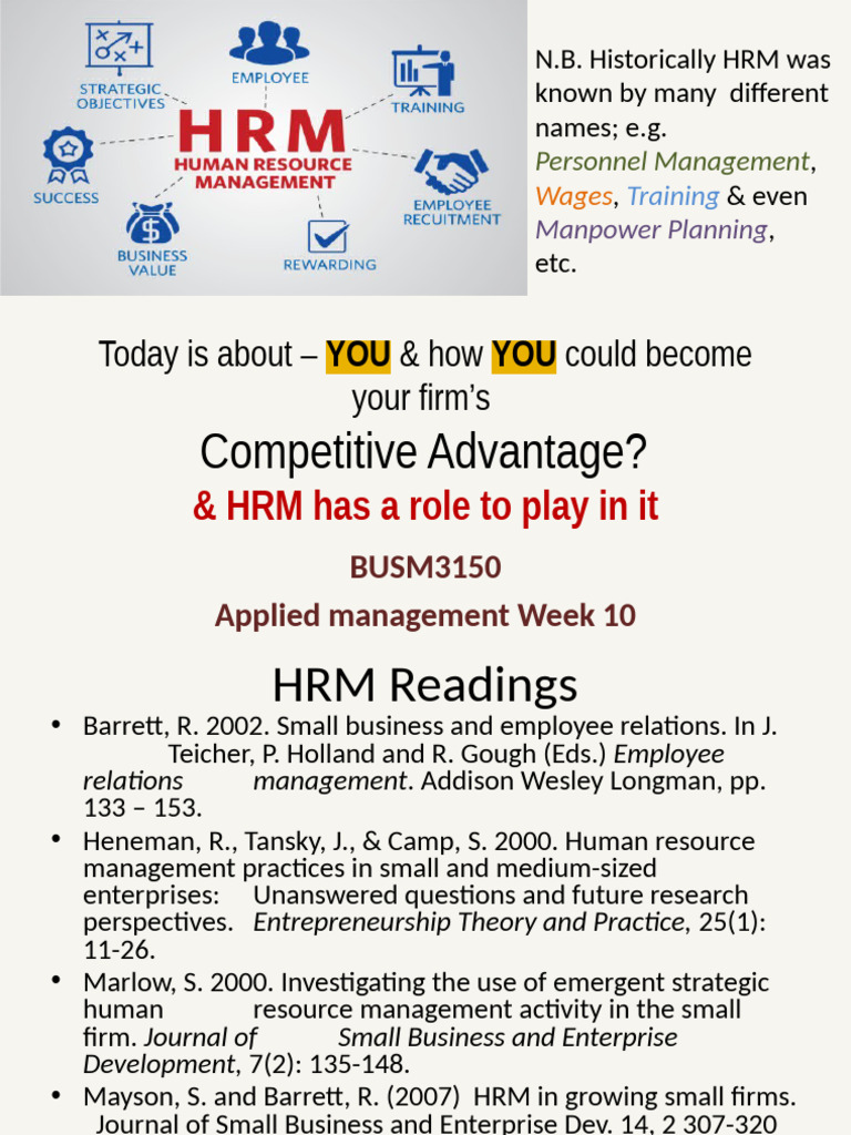V2a Week 10 HRM (Covid-19) | PDF | Human Resource Management | Business
