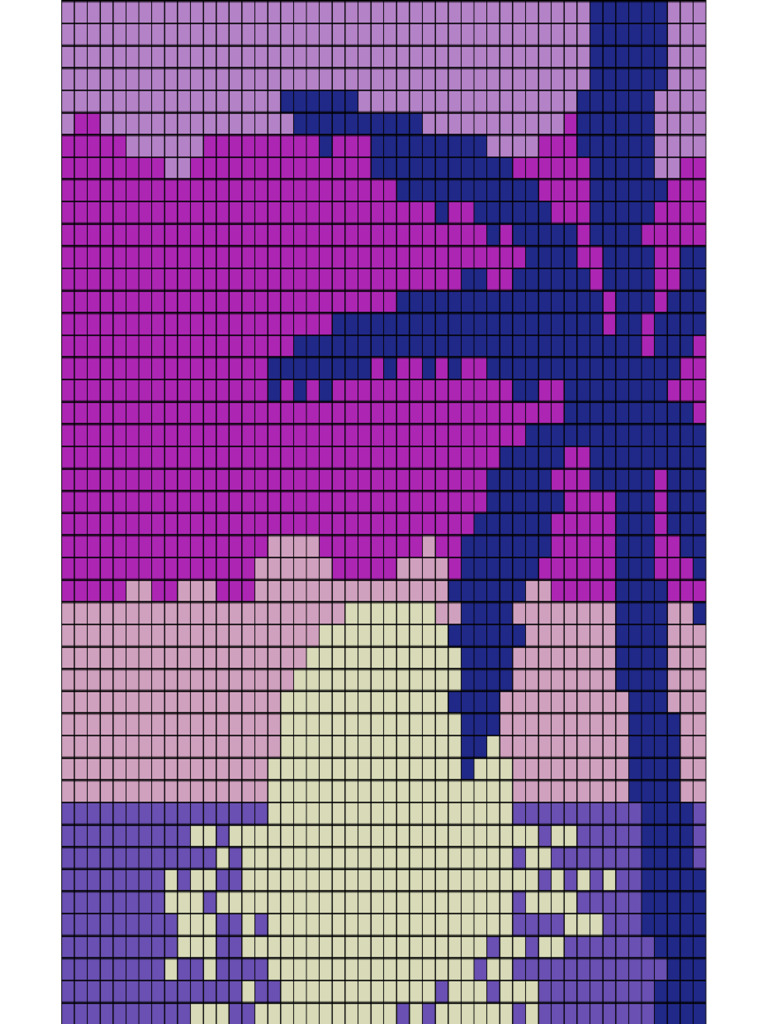 Palm Tree Horizon Cross Stitch Pattern | PDF