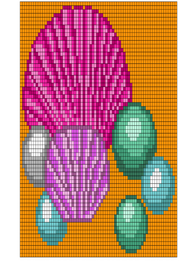 Pearly Shells 2 Cross Stitch Pattern | PDF