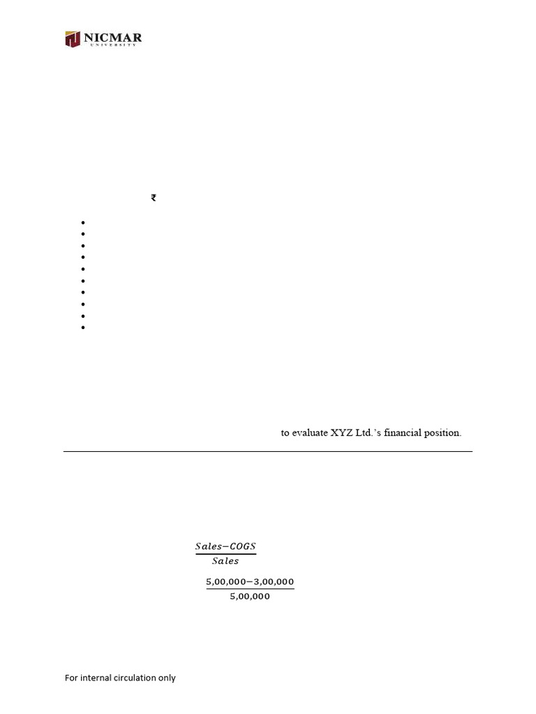 Case Study On Ratio Analysis | PDF | Equity (Finance) | Revenue
