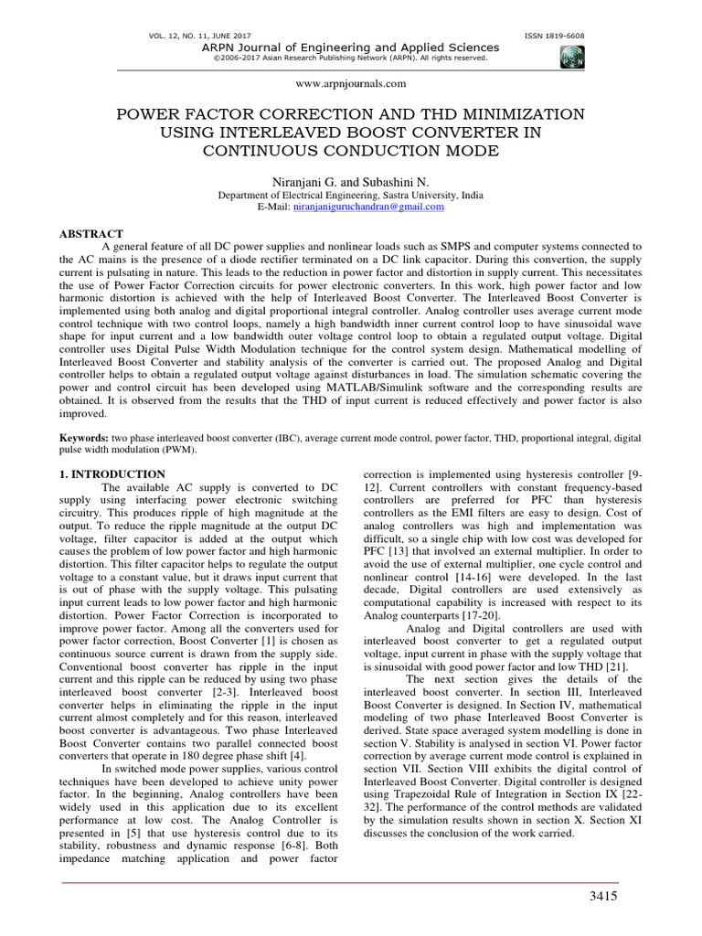 Power Factor Correction with IBC | PDF | Computer Engineering ...