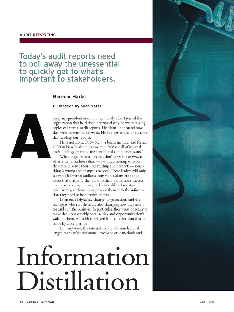 Information Distillation | PDF | Internal Audit | Audit