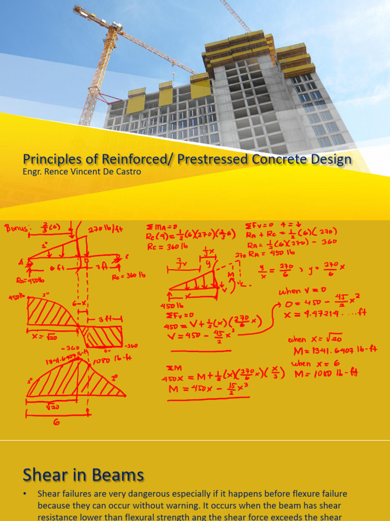 Shear Failure Types in Beams | PDF