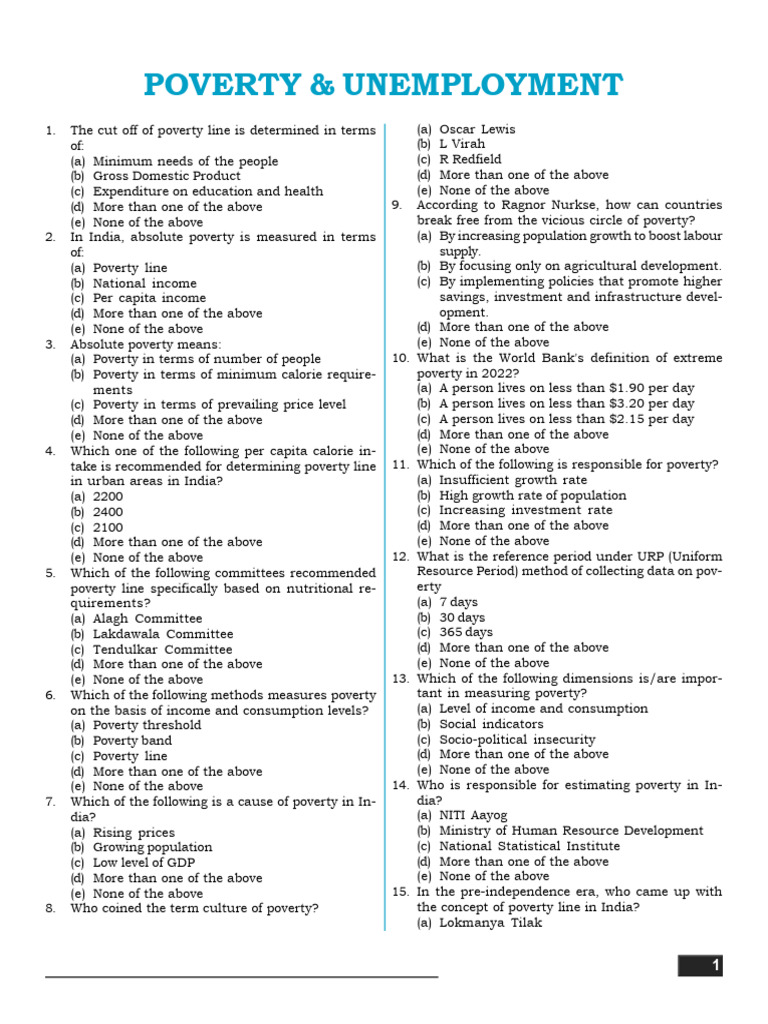 Unit 10 Practice Sheet English - 621376 - Crwill | PDF | Unemployment | Poverty