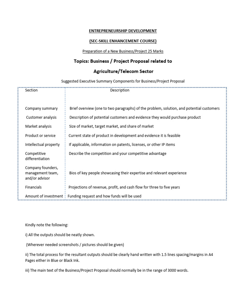 Business Proposal Guide for Entrepreneurs | PDF