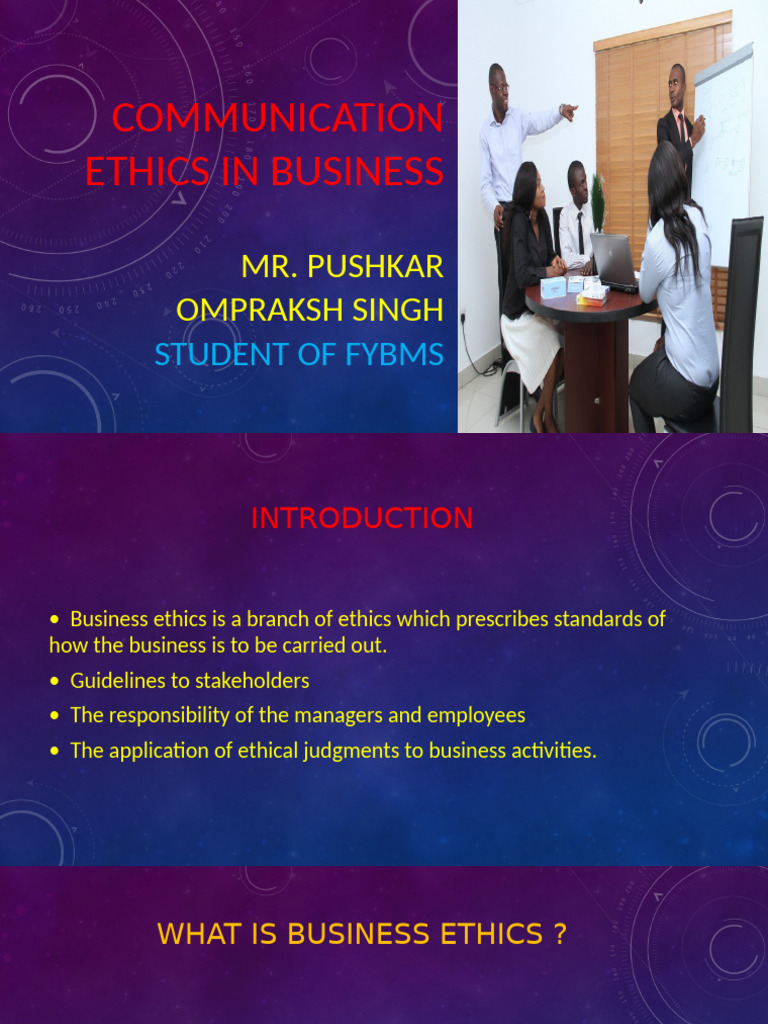 Pushkar's Guide to Business Ethics | PDF
