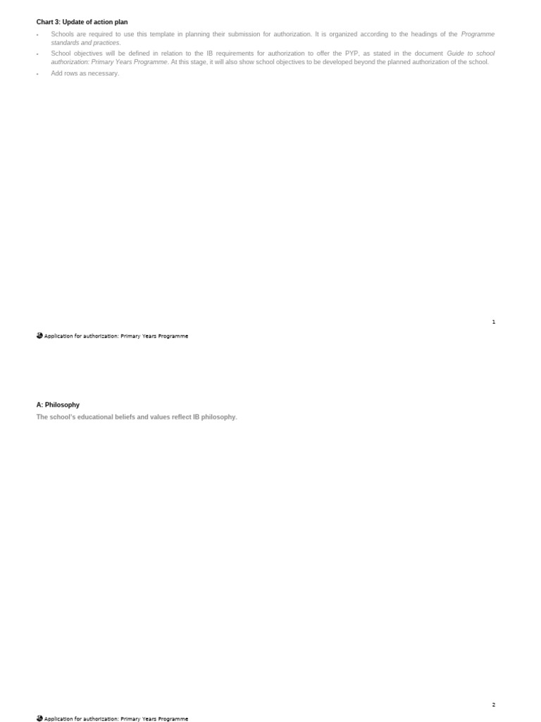 PYP Sample Action Plan | PDF | Constructivism (Philosophy Of Education ...