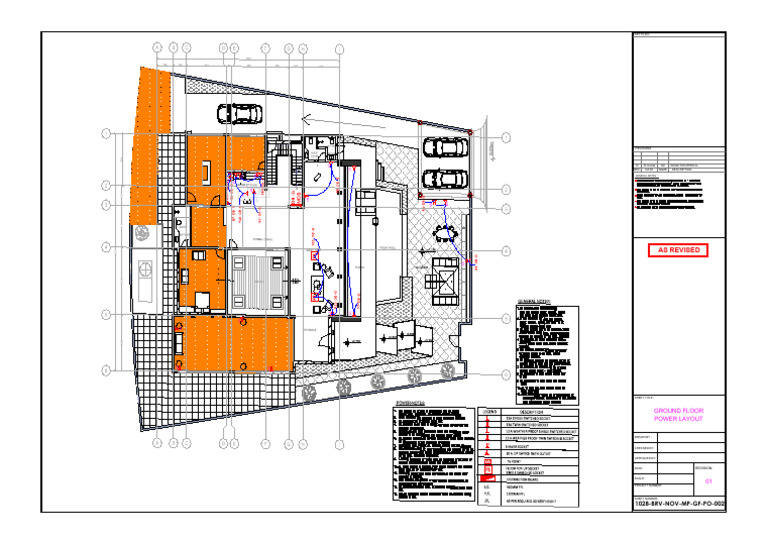 1028-Brv-Nov-Mp-Gf-Po-002 R1 - Ground Floor Power Layout | PDF | Room