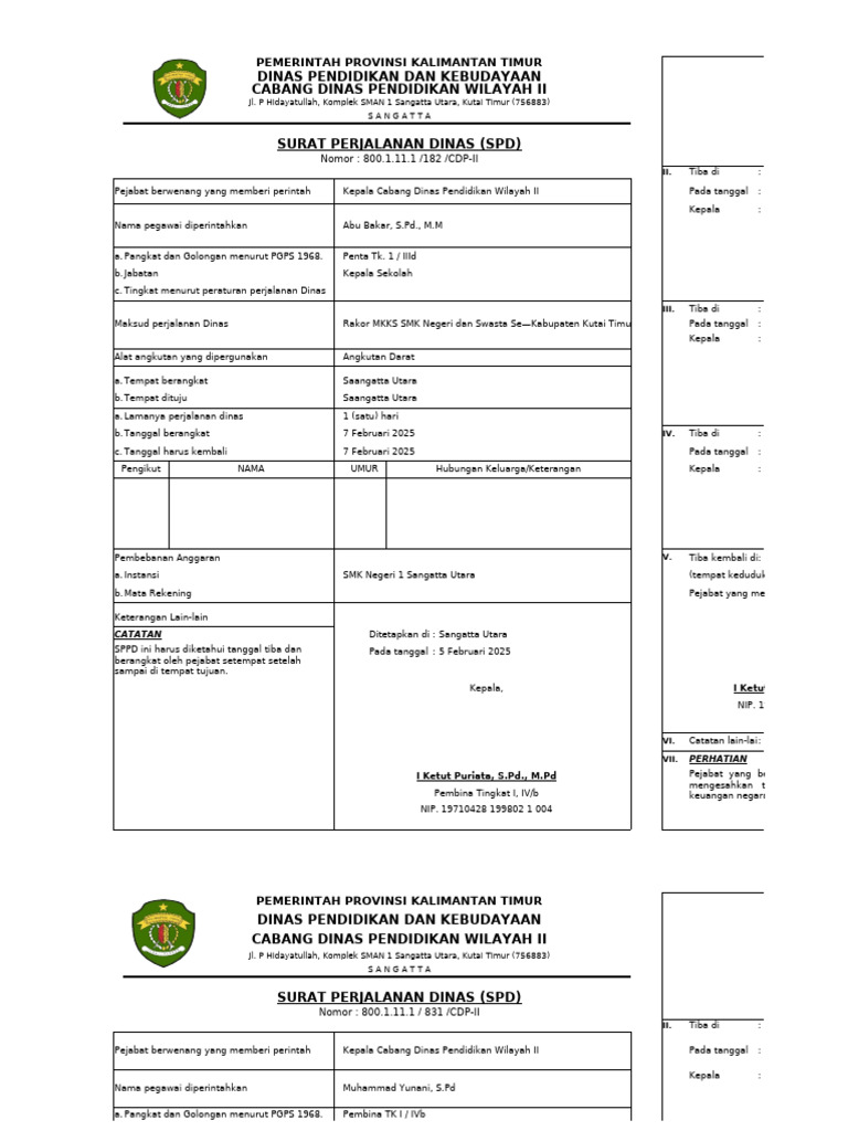 Visum Terbaru 2025 Smk 2 Skl Handa | PDF