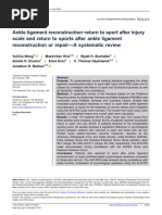 ACL-RSI Survey for Sport Readiness | PDF | Knee | Injury