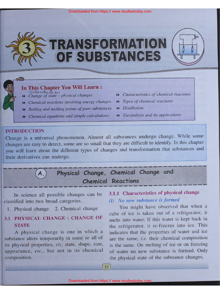 Transformation-Chem Grade 8 | PDF