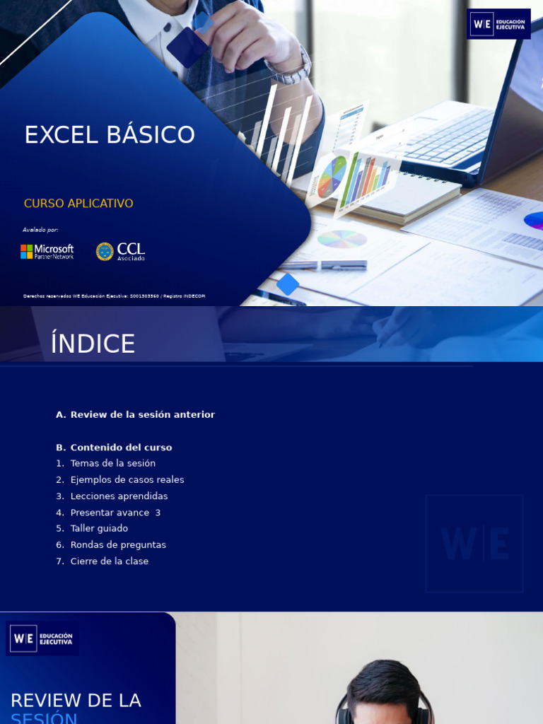 WE Excel Básico Sesión 3 | PDF