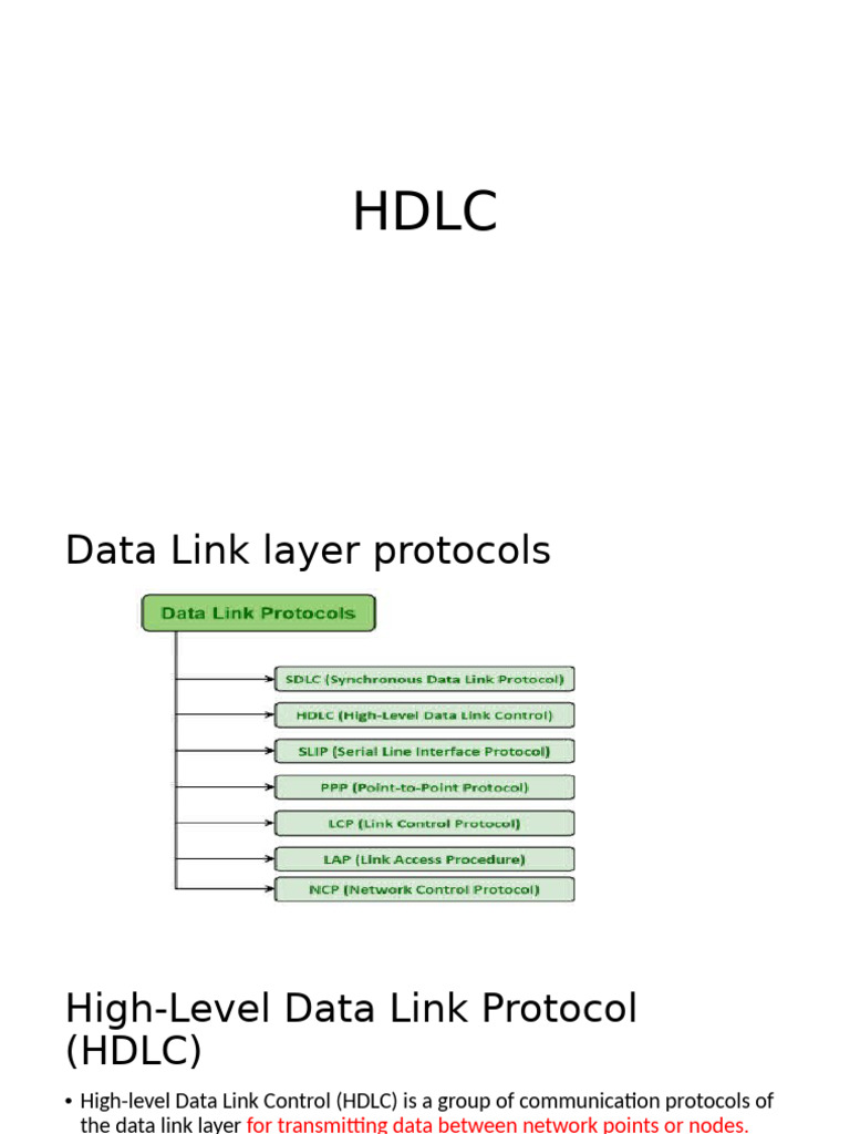 9.HDLC-1 C N Module 2 Part 7. Notes | PDF | Computer Science | Data ...