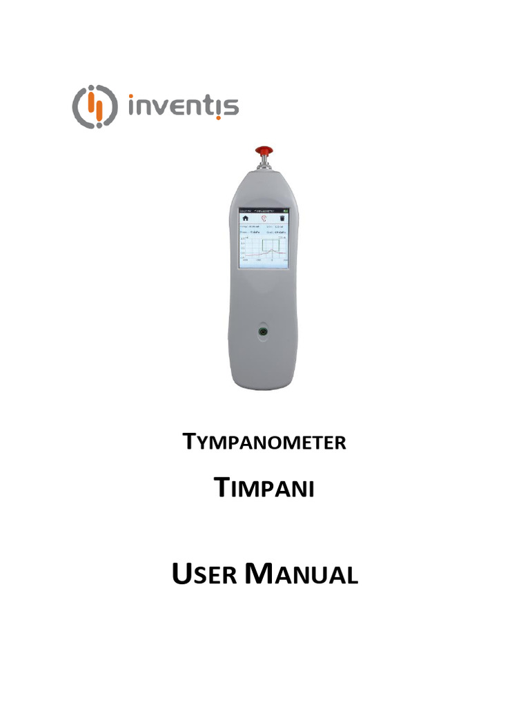 Timpani Tympanometer User Manual | PDF | Icon (Computing)
