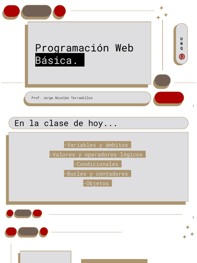Diapositiva 6 - Logica en JavaScript | PDF | Script Java | Ventana (informática)