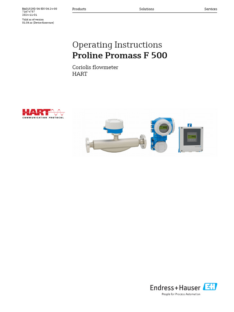 Manual Promass 500 2 | PDF | Wireless Lan | Computer Engineering