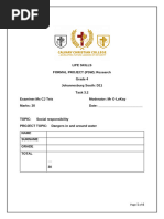 Grade 4 Life Skills Project Pdf Information Water