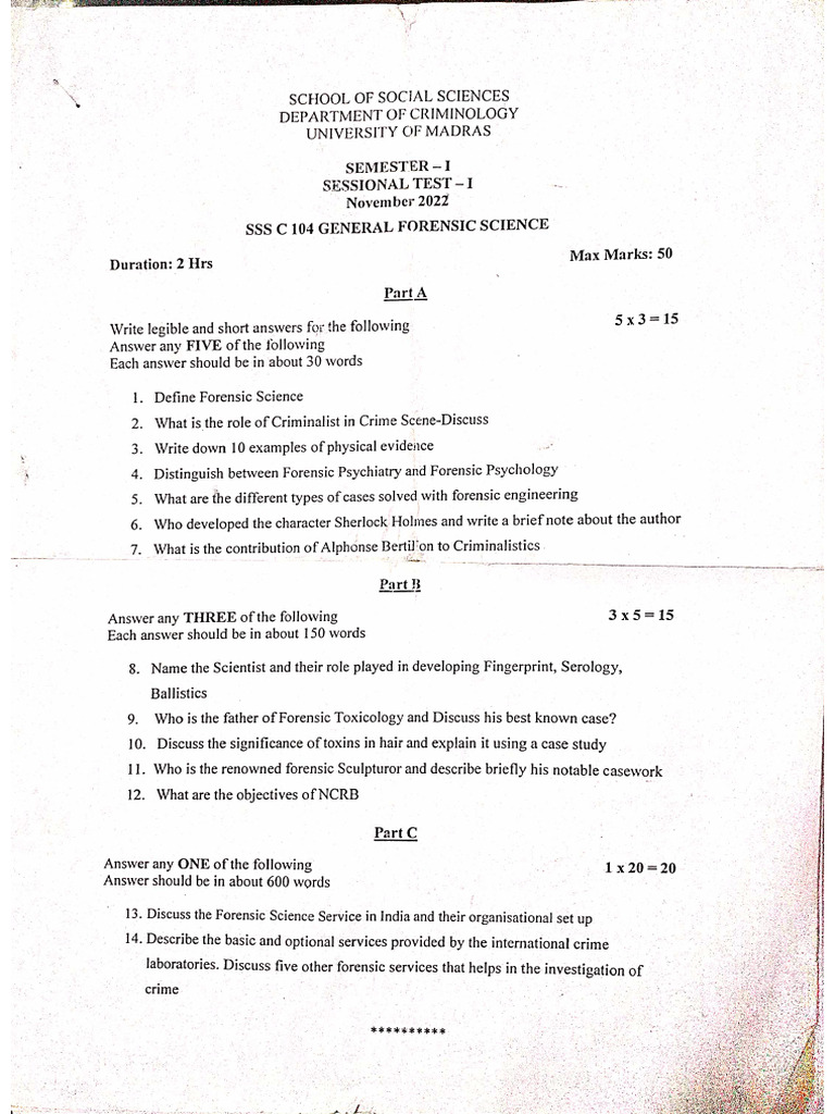 Forensic Science | PDF