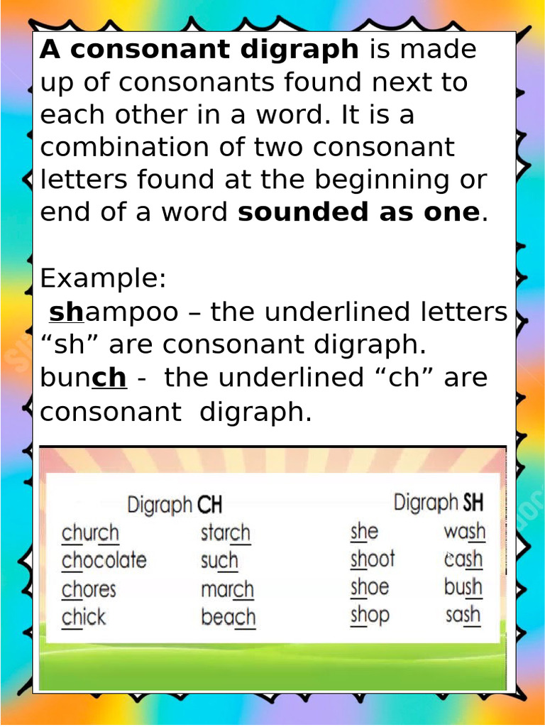 Understanding Consonant Digraphs | PDF