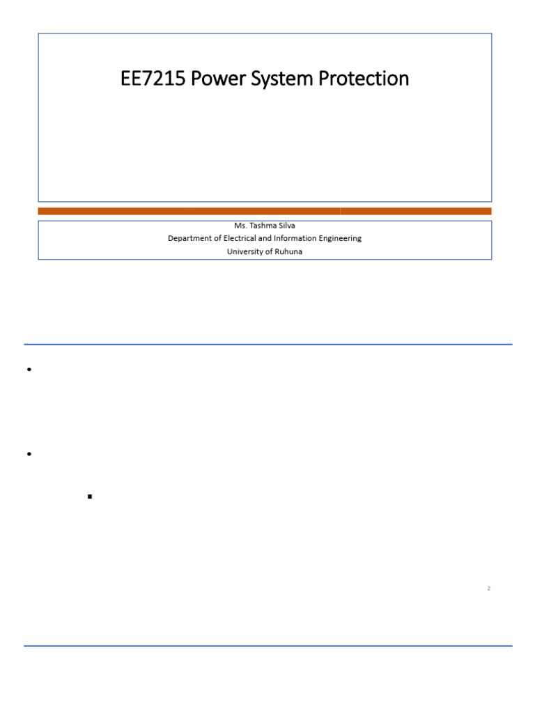 Introduction To Power System Protection | PDF | Relay | Electronic Engineering