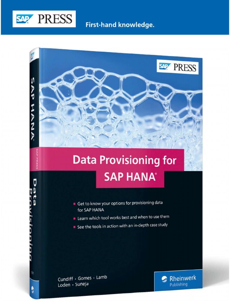 Data Provisioning For SAP HANA Sample | PDF