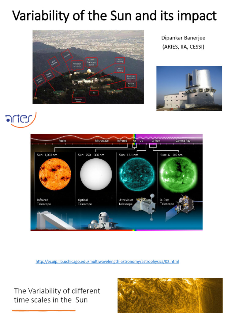 Variability of the Sun and Its Impact_ Dr. Dipankar Banerjee | PDF | Sun | Light