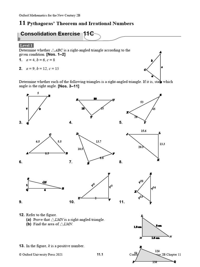 OJM ConsolEx 2B11 11c e | PDF | Elementary Mathematics | Euclidean Geometry