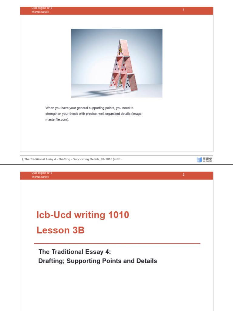 Drafting Supporting Details in Essays | PDF | Human Communication