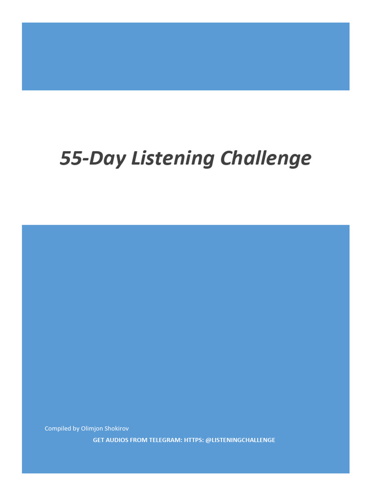 55-Day Listening Challenge | PDF