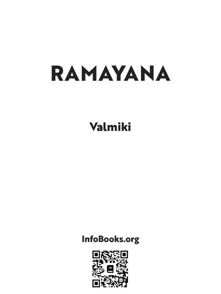 Ramayana, Valmiki | PDF | Ramayana