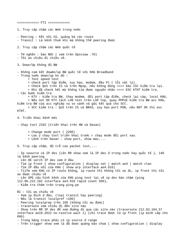 Training FTI | PDF