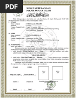 Surat Keterangan Nikah Sirih | PDF