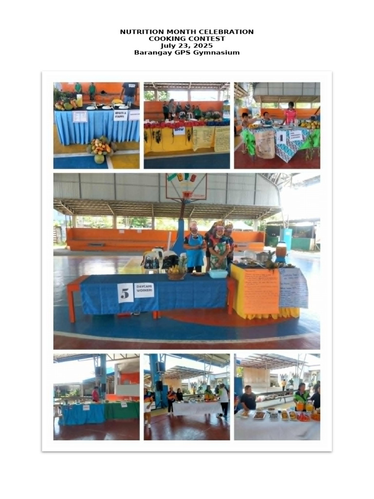 Nutrition Month Cooking Contest 2025 | PDF
