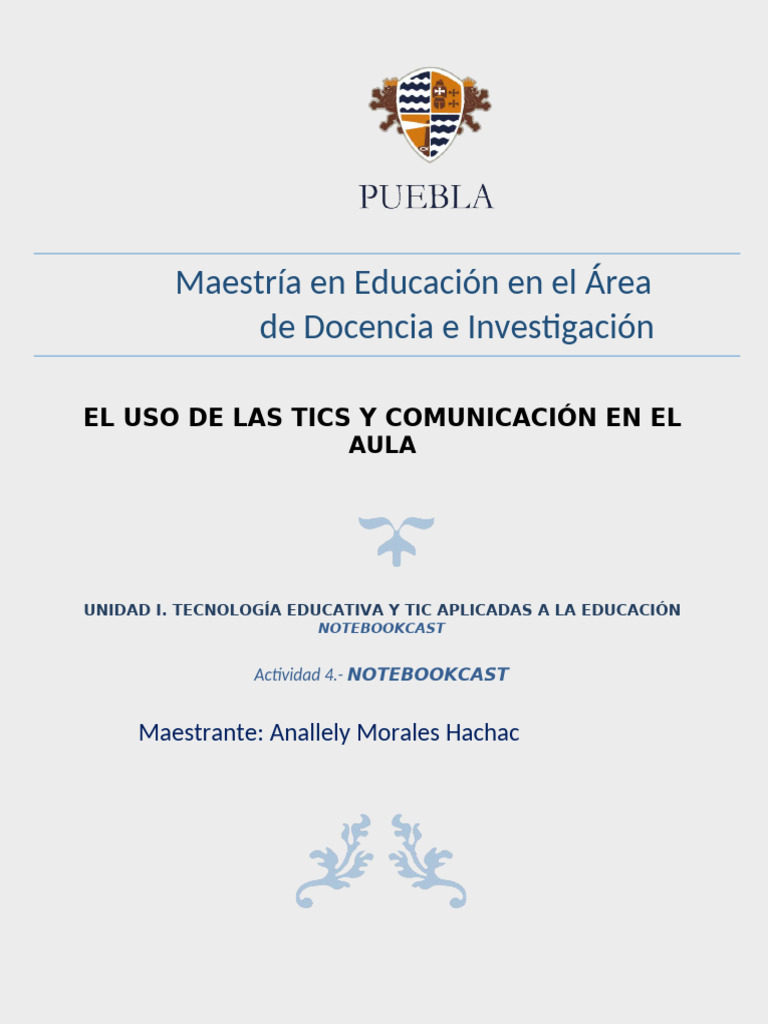 Actv 4 Notebookcast Anallely Morales Hachac | PDF