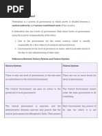 NCERT Class 10 Political Science Federalism | PDF | Federation | Federalism