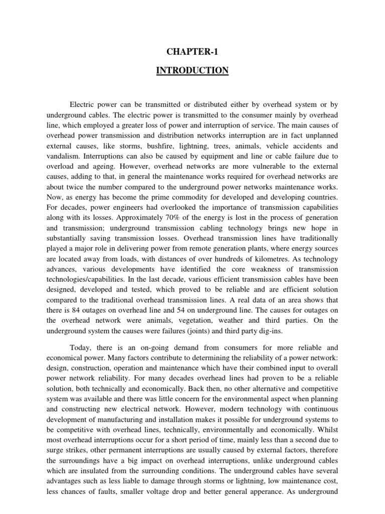 Overhead vs Underground Power Transmission | PDF | Insulator ...