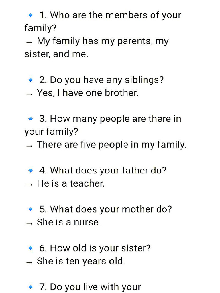 Speaking (Family) | PDF
