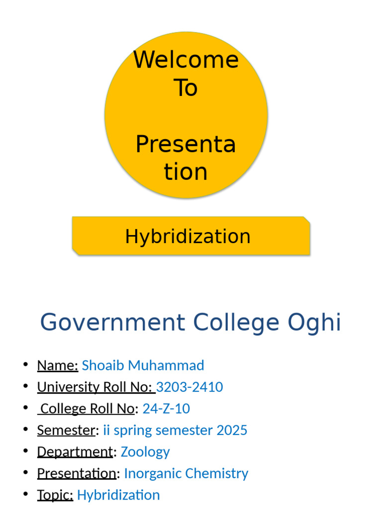 Hybridization and Its Types | PDF | Molecular Orbital | Valence (Chemistry)