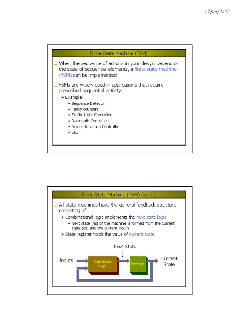 FSM and FIFO document | PDF | Computer Data | Computer Hardware