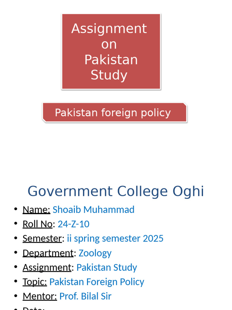 Pakistan Study Notes | PDF | Pakistan | Non Aligned Movement