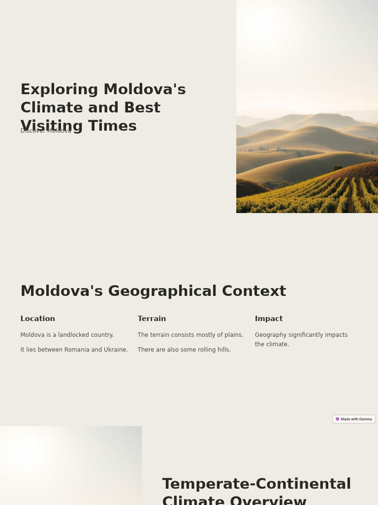 Moldova's Climate | PDF