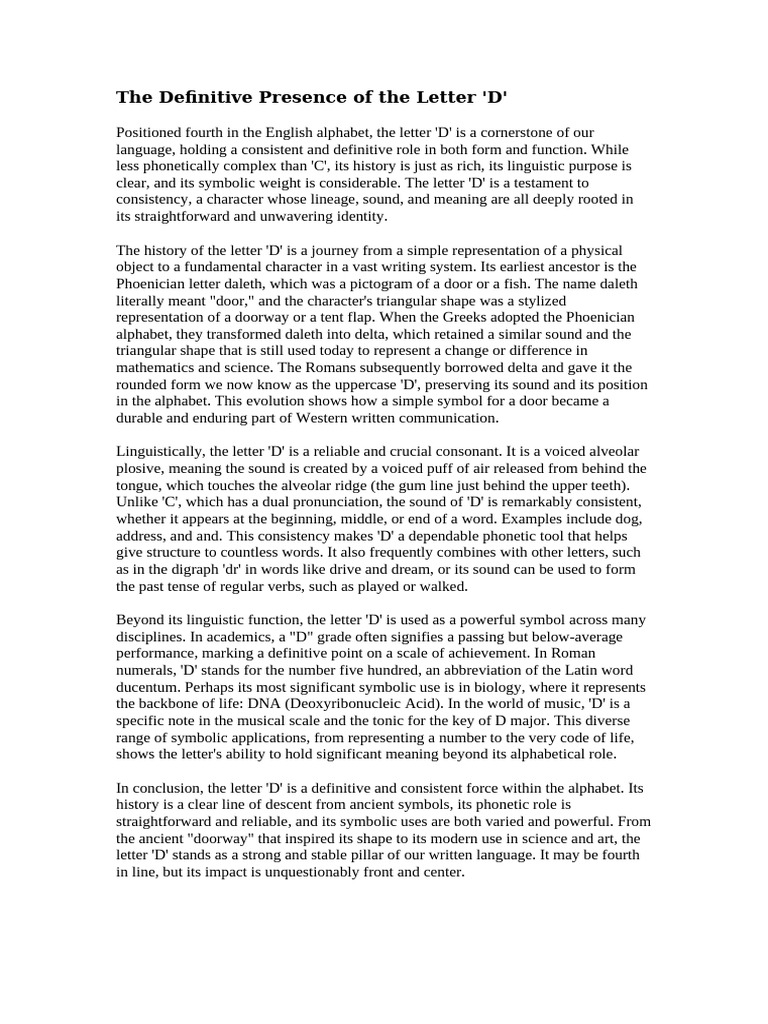 The Definitive Presence of The Letter | PDF | Greek Alphabet | Linguistics